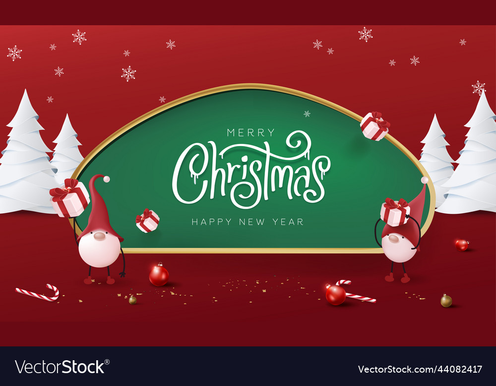 Merry christmas sign banner frame Royalty Free Vector Image Merry christmas sign banner frame Royalty Free Vector Image