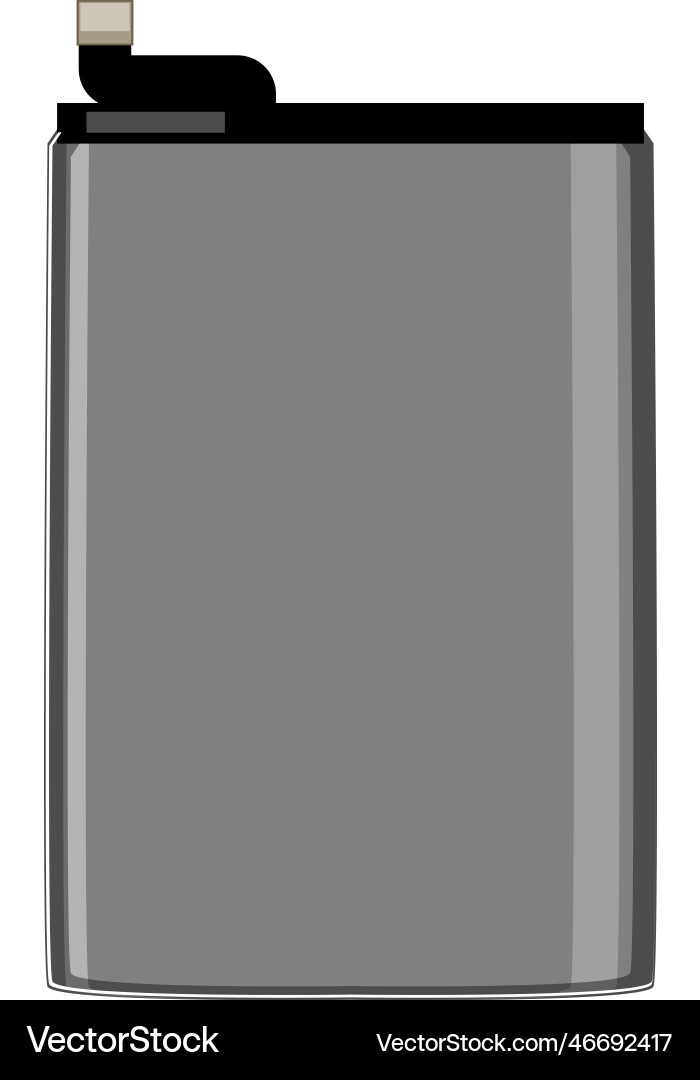 Power mobile phone battery cartoon Royalty Free Vector Image