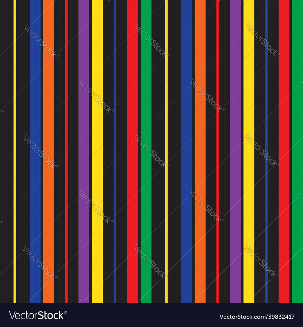 Rainbow stripe seamless pattern background Vector Image