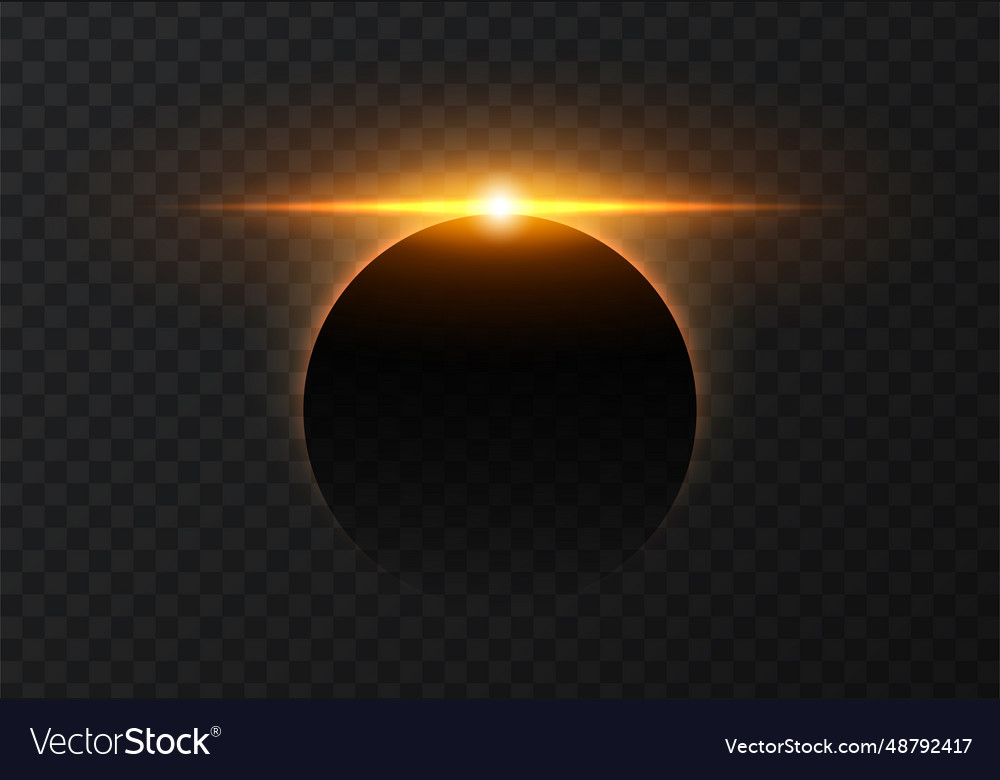 Sun eclipse Royalty Free Vector Image - VectorStock