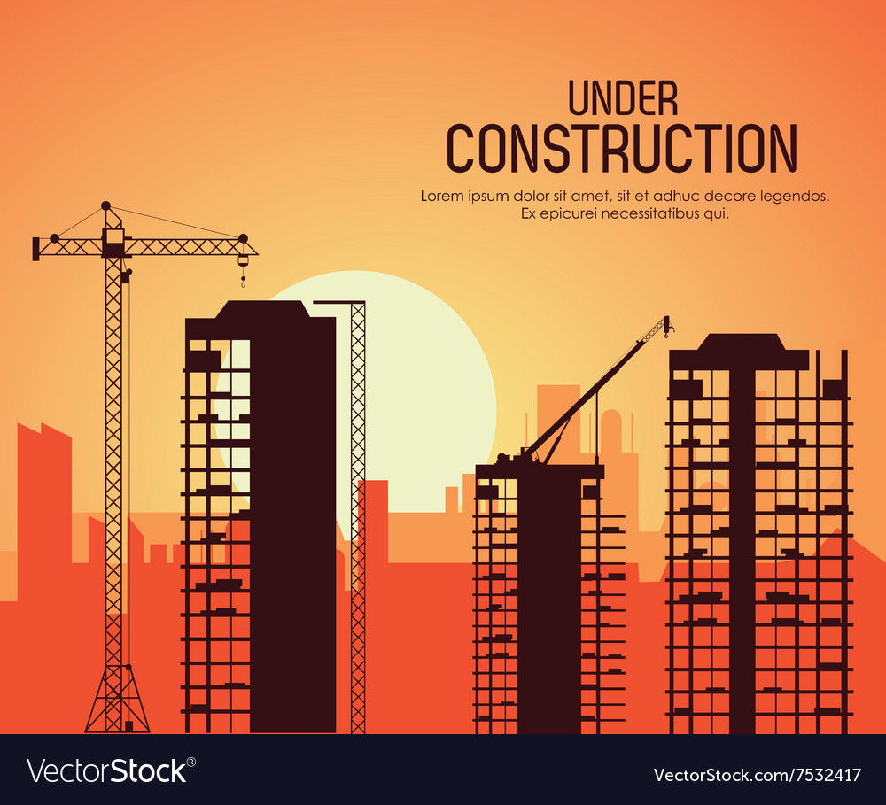 Under construction design Royalty Free Vector Image