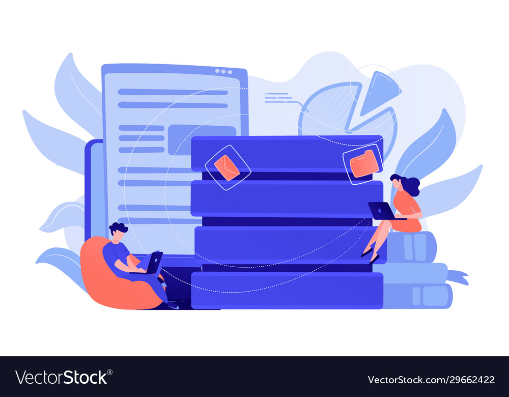 Data entry concept Royalty Free Vector Image - VectorStock