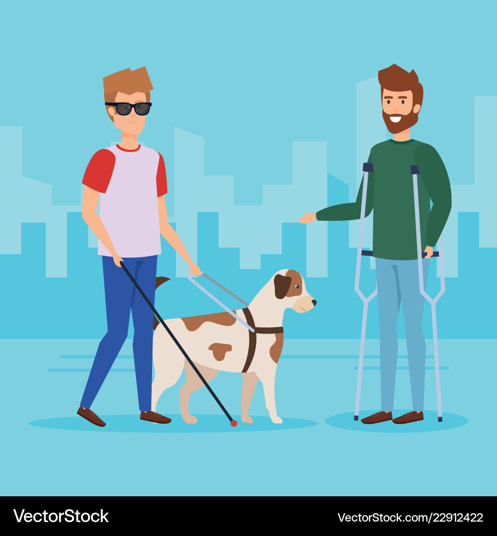 Disabled group of people design Royalty Free Vector Image