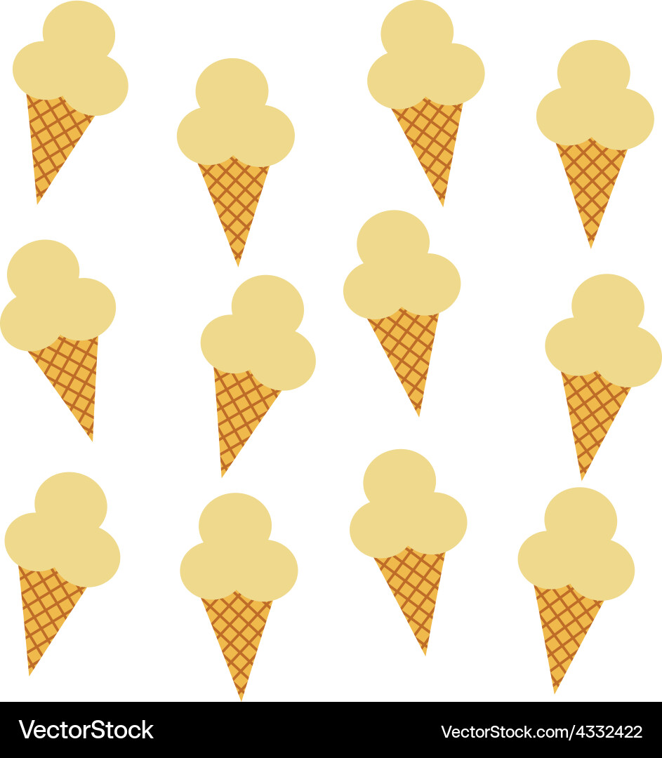 Ice cream pattern Royalty Free Vector Image - VectorStock
