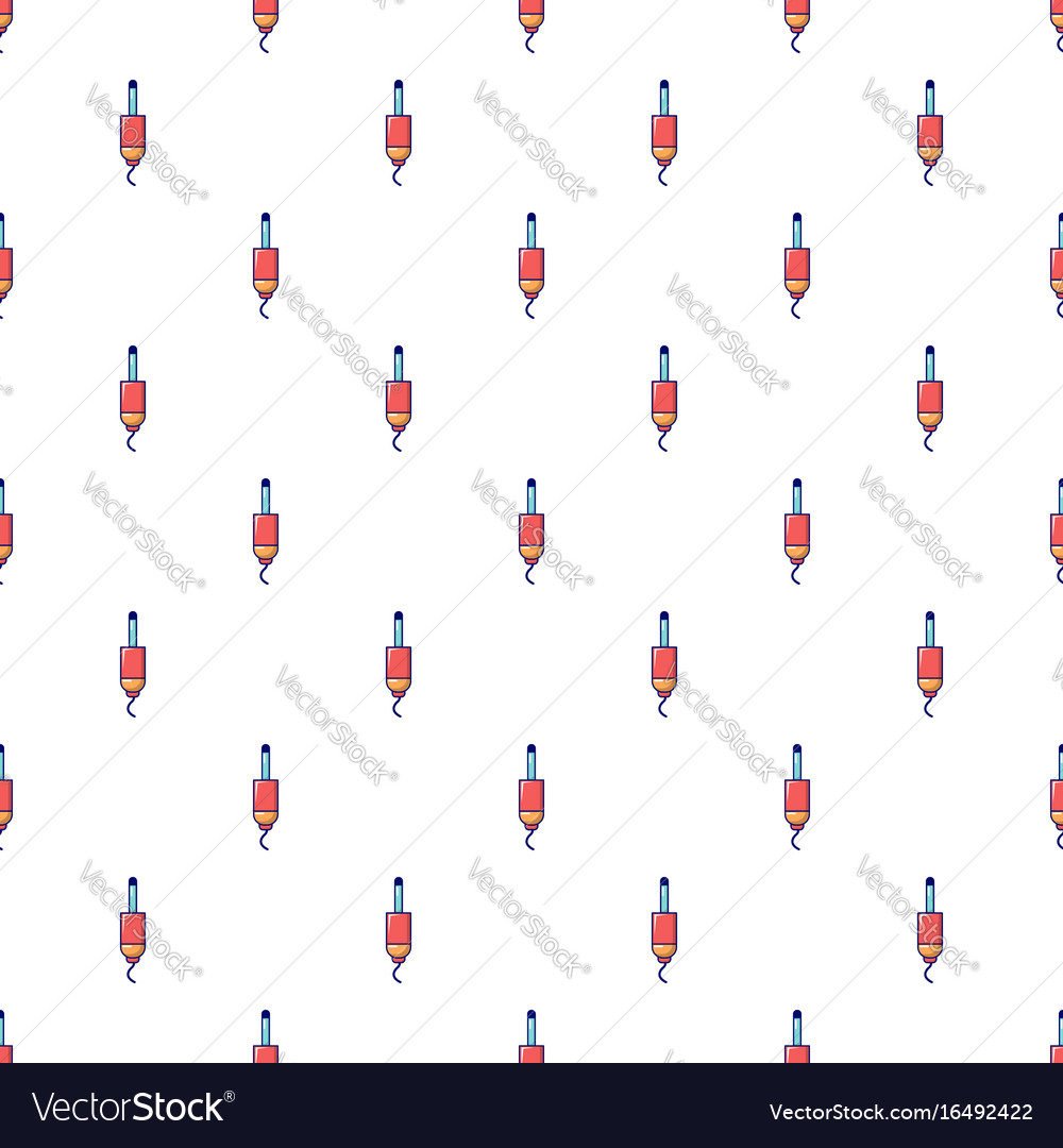 Jack cable pattern seamless Royalty Free Vector Image