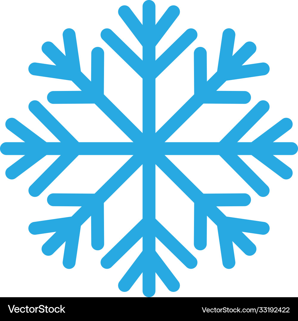 Snowflakes style design for labels badges Vector Image