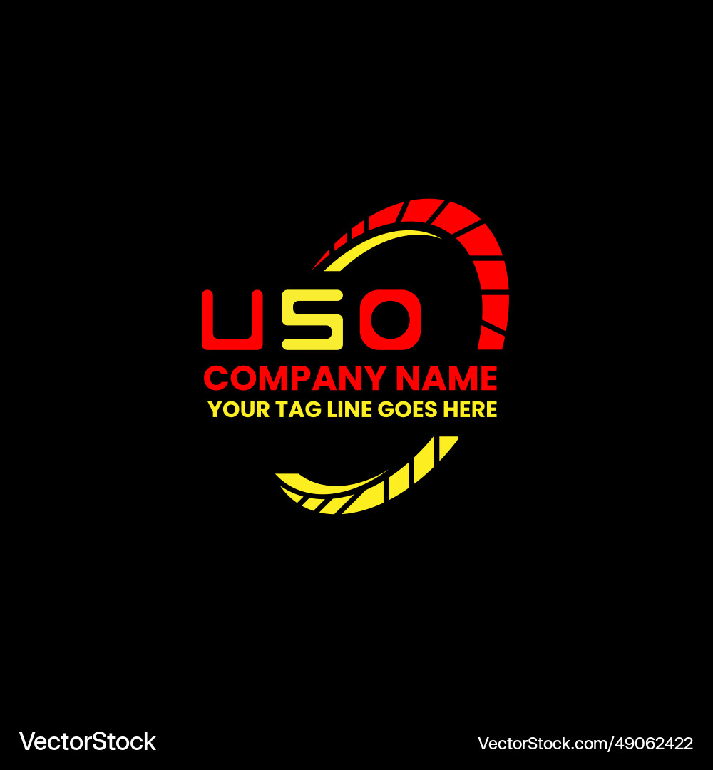 Uso letter logo design simple and modern Vector Image