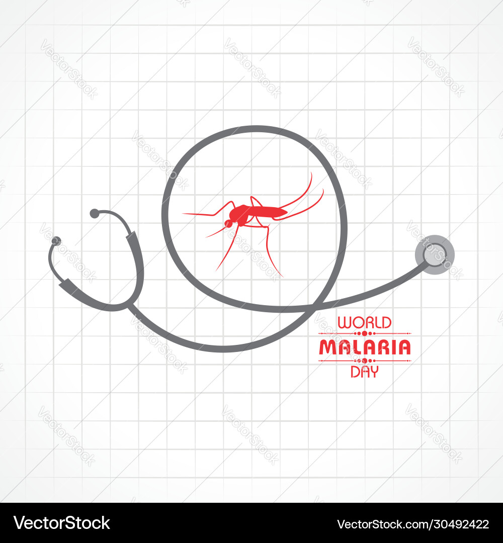 World malaria day - 25 april suitable Royalty Free Vector
