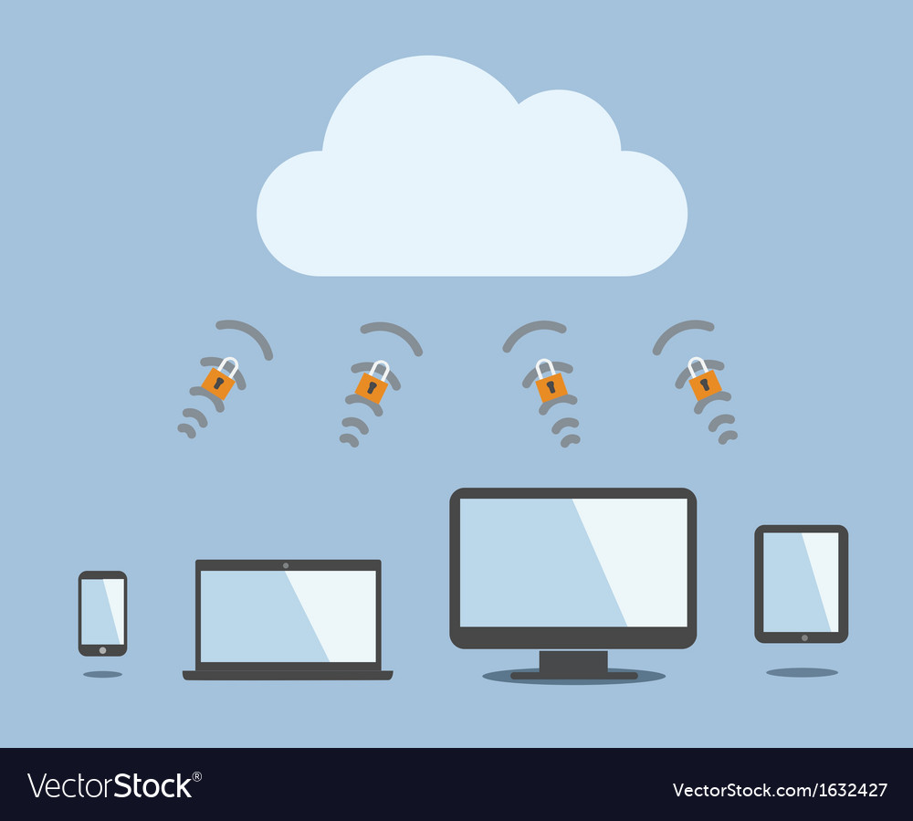 Cloud computing Royalty Free Vector Image - VectorStock