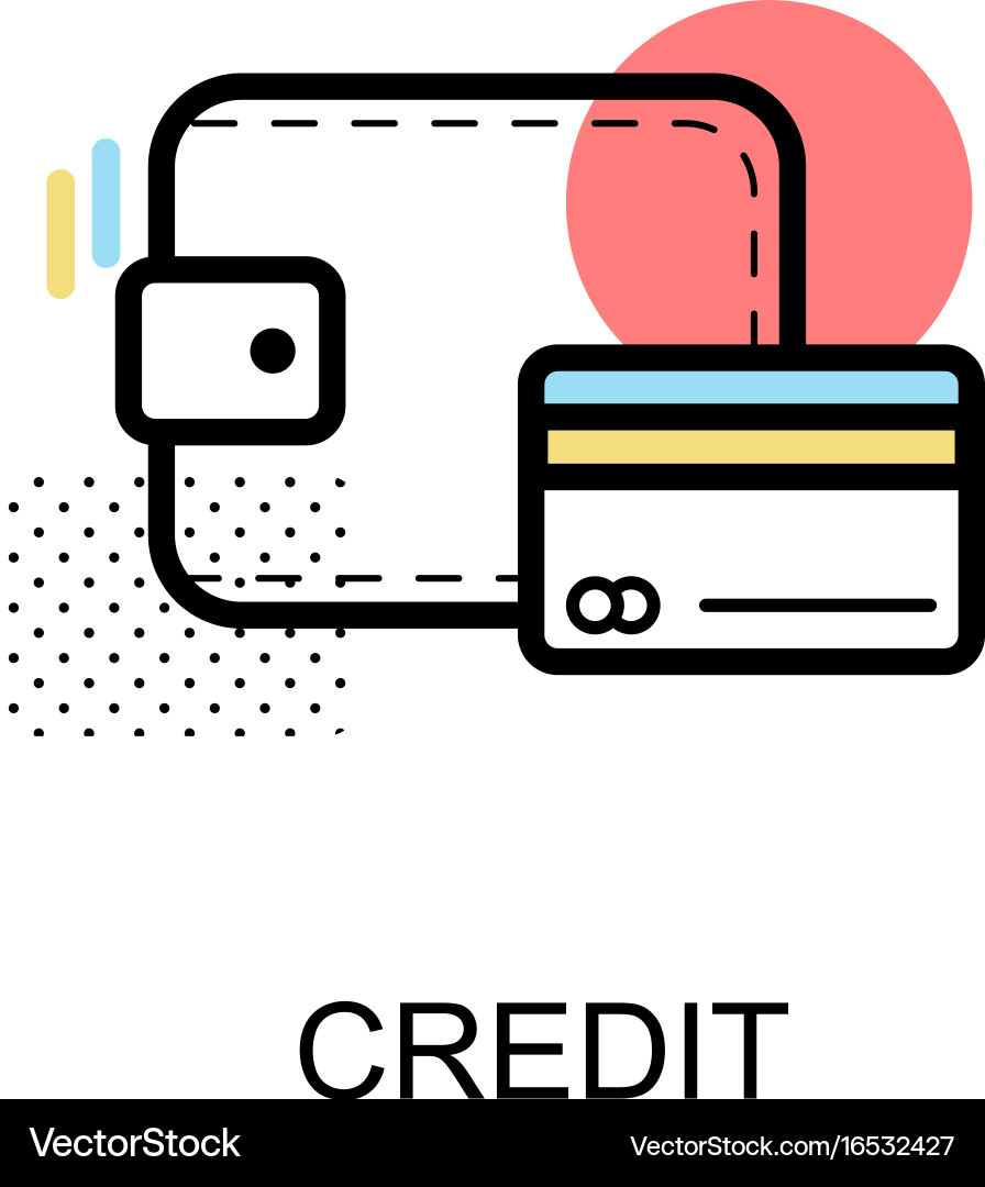 Credit card graphic icon Royalty Free Vector Image