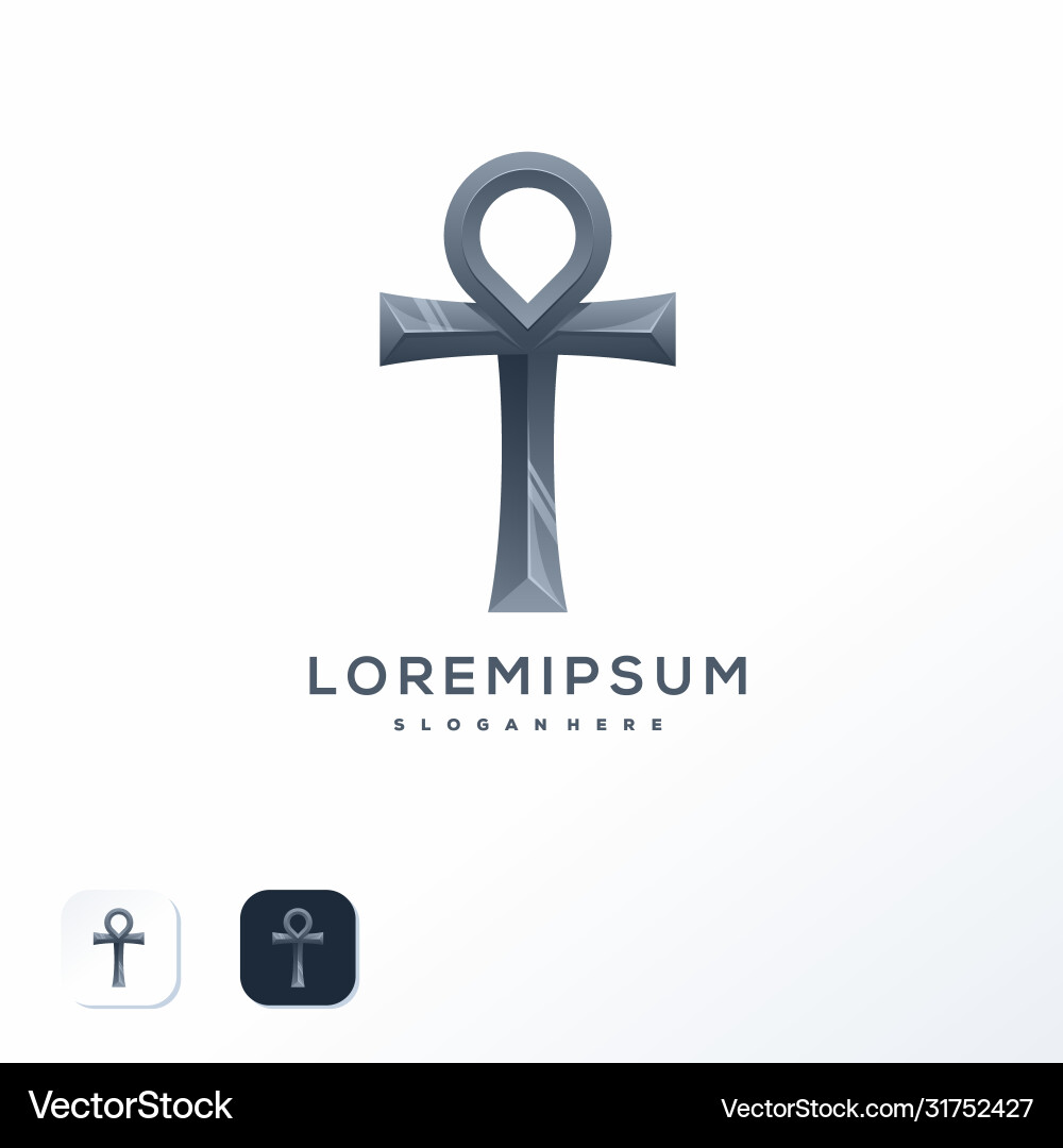 Egypt symbol logo template ready to use Royalty Free Vector