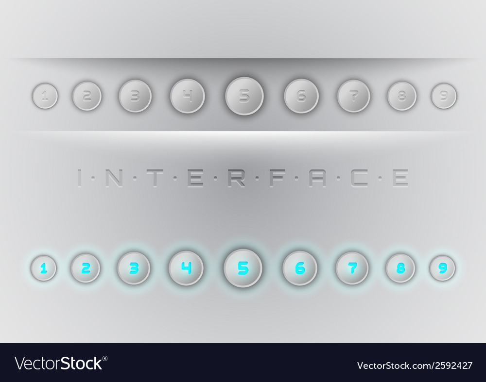 Interface Royalty Free Vector Image - VectorStock