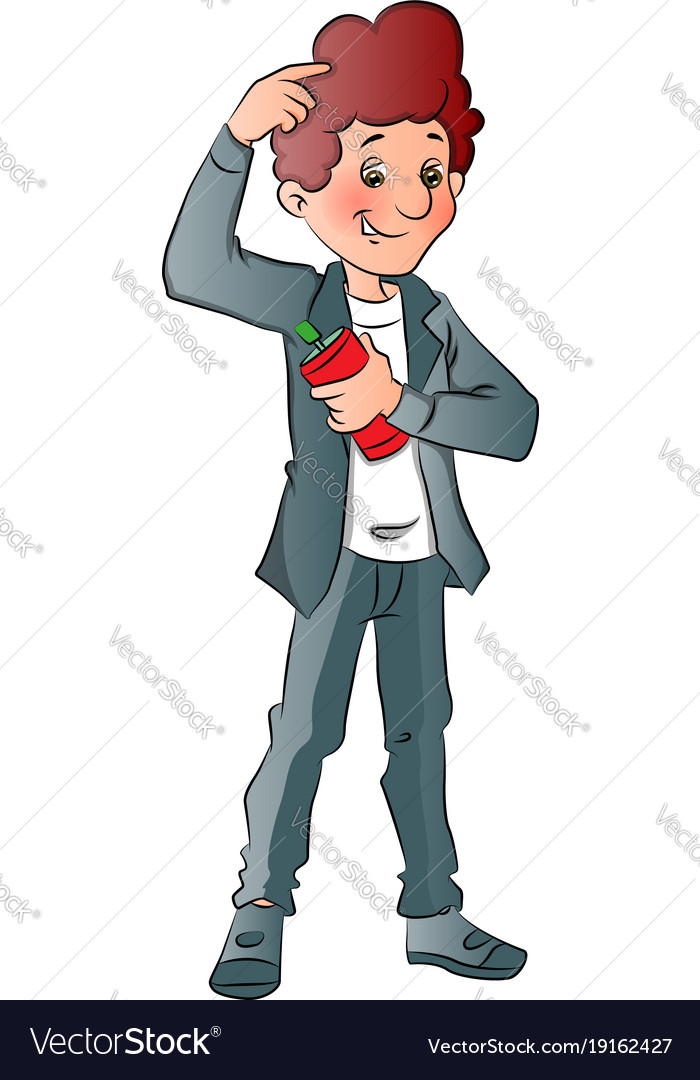 Man using perfume Royalty Free Vector Image - VectorStock