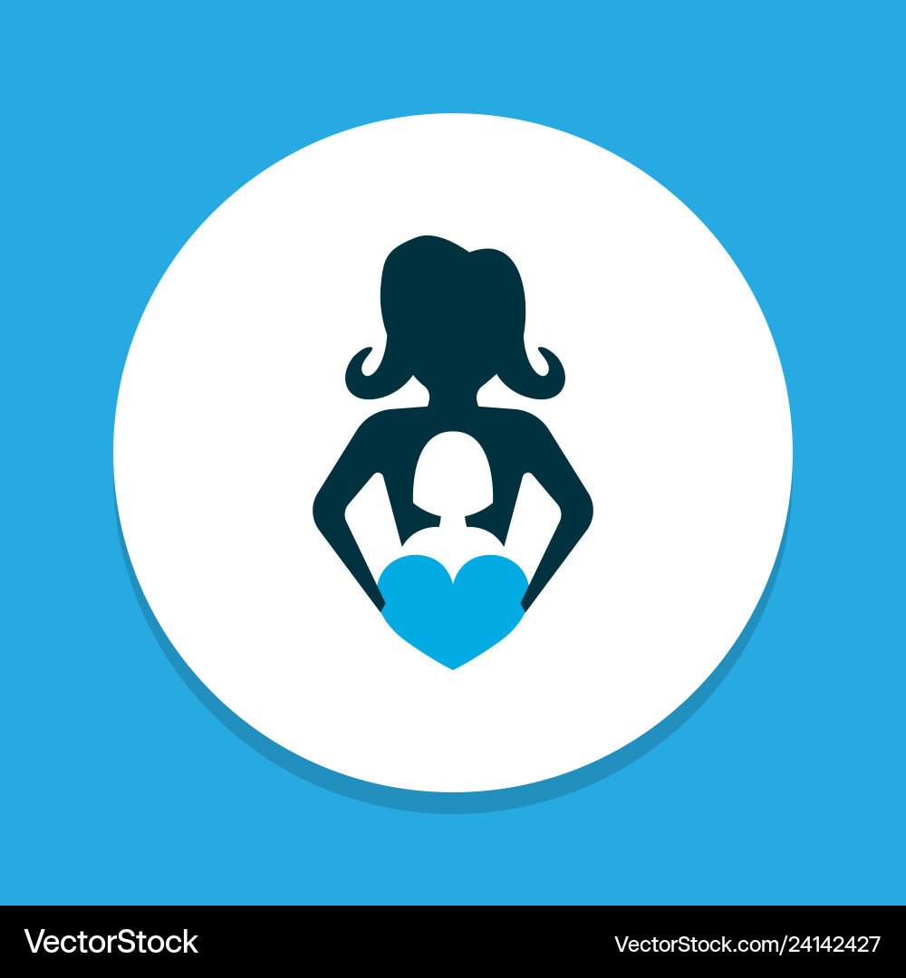 Nanny icon colored symbol premium quality Vector Image