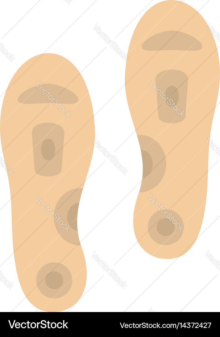 Orthopedic insoles icon isolated Royalty Free Vector Image