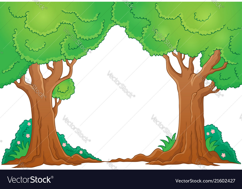 Tree theme image 7 Royalty Free Vector Image - VectorStock