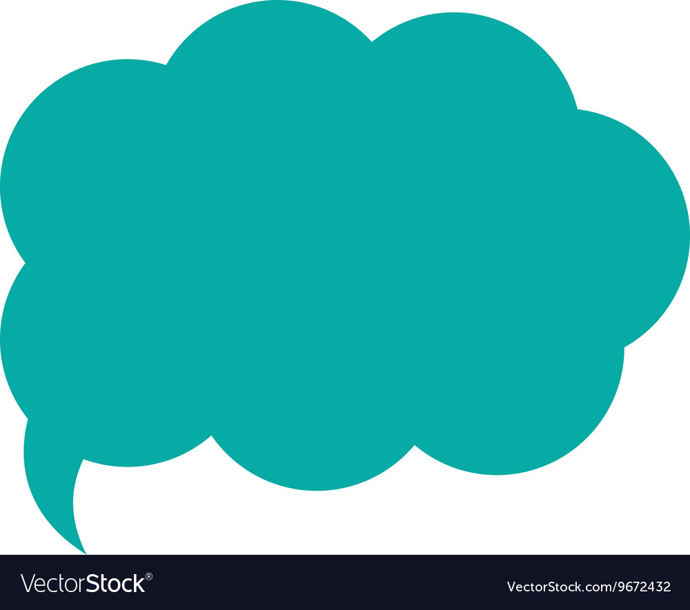 Cloud conversation bubble icon Royalty Free Vector Image