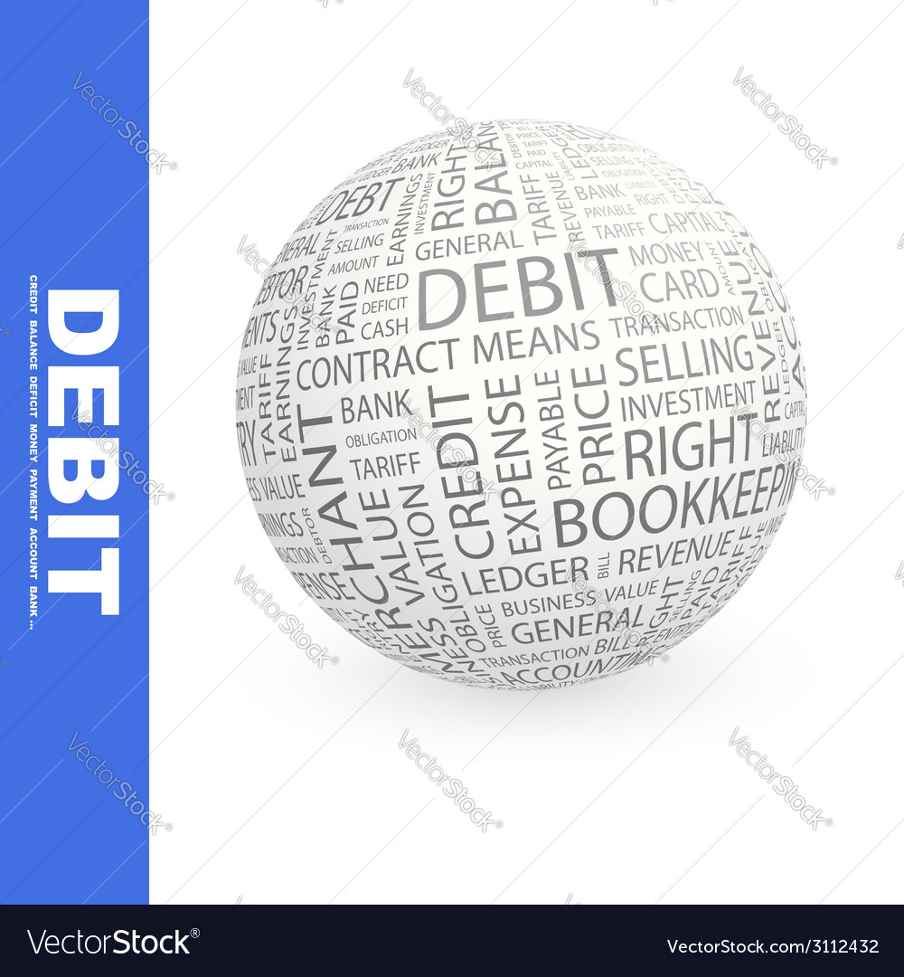 Debit Royalty Free Vector Image - VectorStock