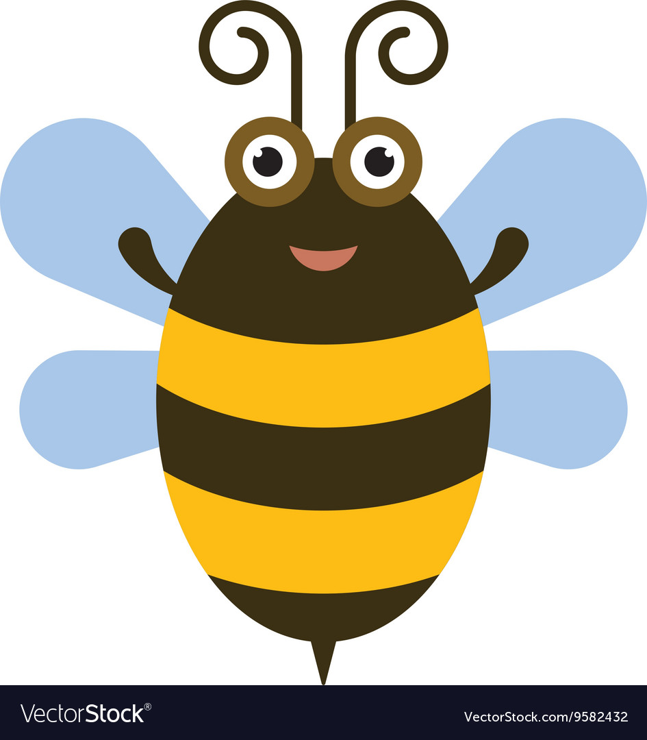 Funny bee Royalty Free Vector Image - VectorStock