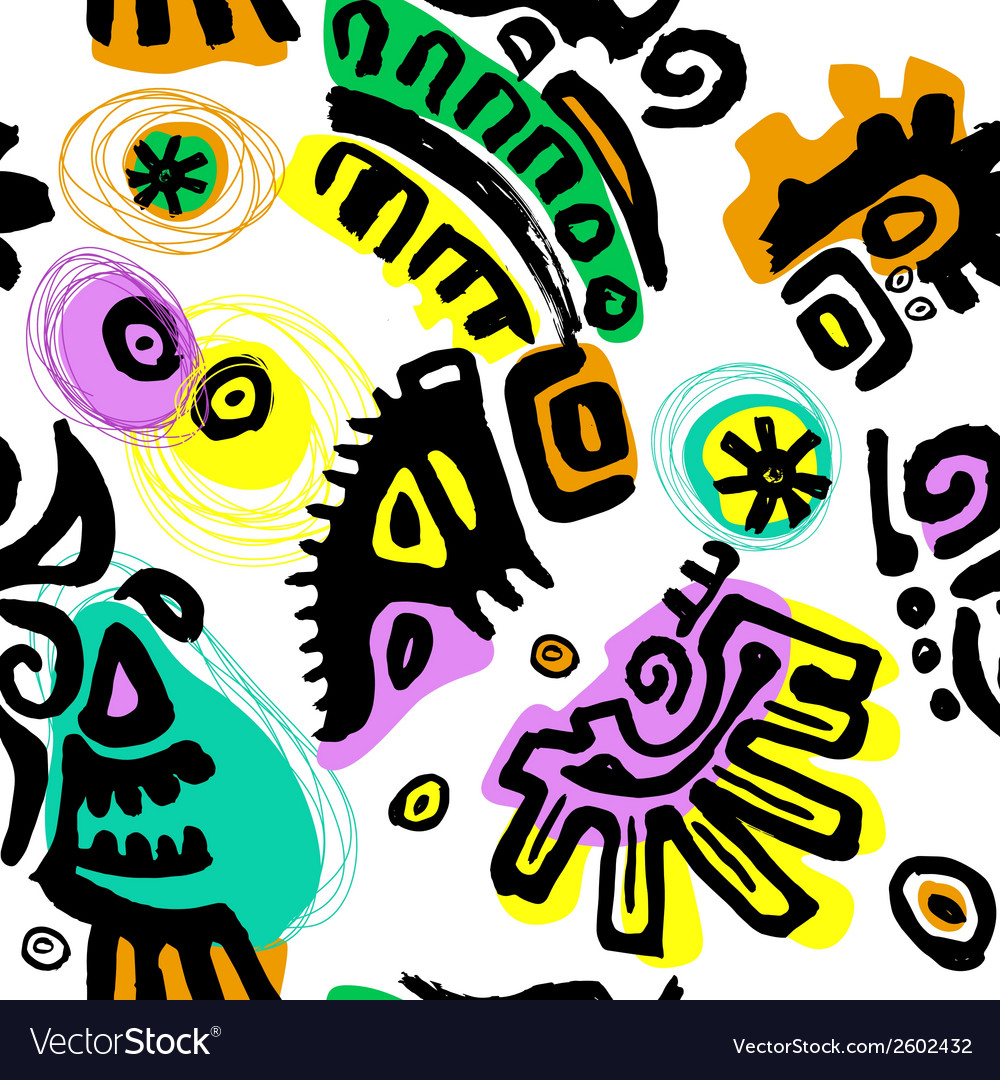 Pattern hand drawn Royalty Free Vector Image - VectorStock