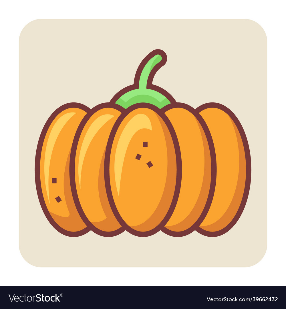 Pumpkin Royalty Free Vector Image - VectorStock