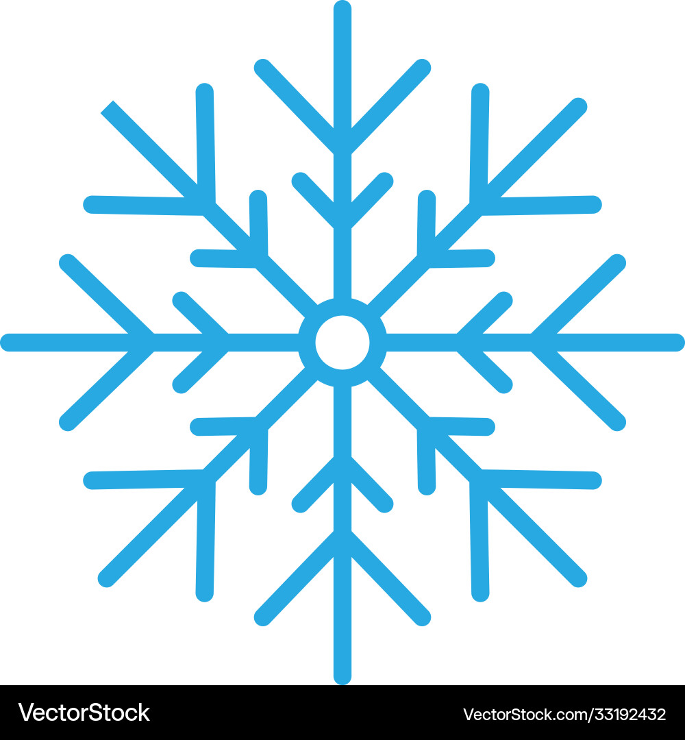 Snowflakes style design for labels badges Vector Image