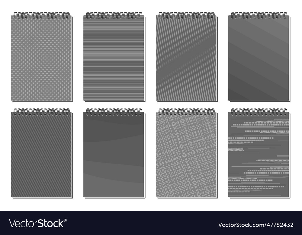 Spiral notepad covers Royalty Free Vector Image