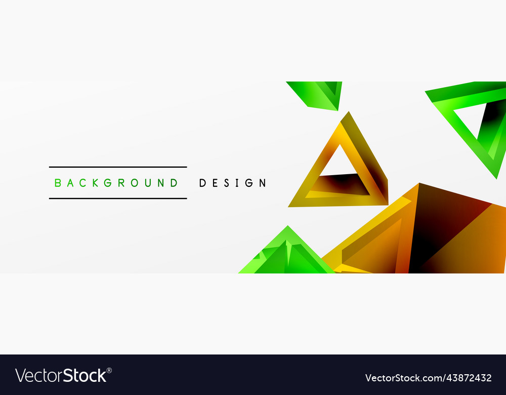 Triangle abstract background 3d basic Royalty Free Vector