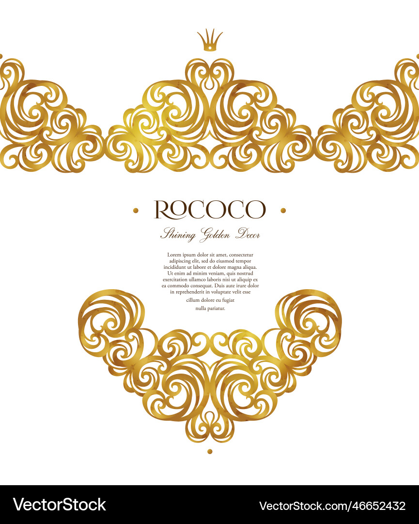 Vintage seamless border in victorian style Vector Image