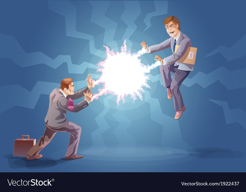 Confrontation Royalty Free Vector Image - VectorStock