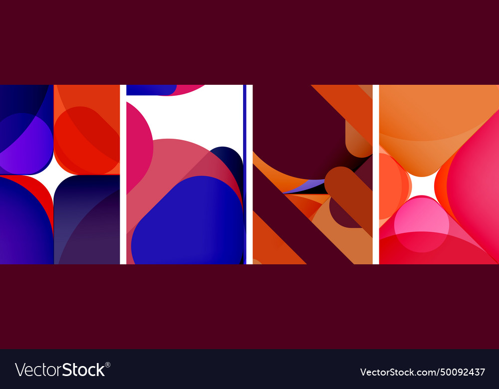Geometric elements abstract backgrounds for Vector Image