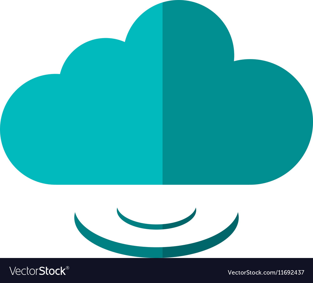 Isolated cloud shape design Royalty Free Vector Image