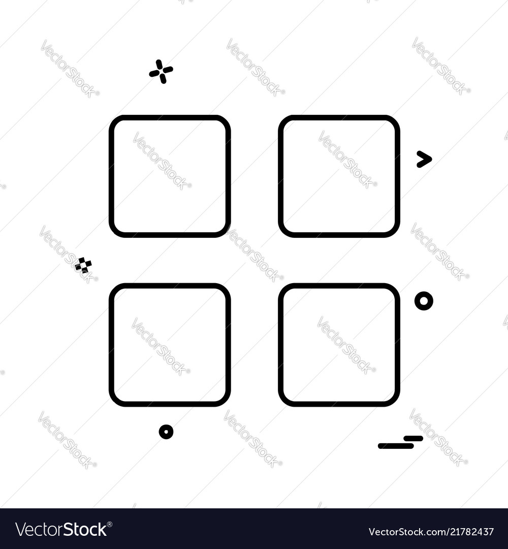 User interface buttons icon design Royalty Free Vector Image