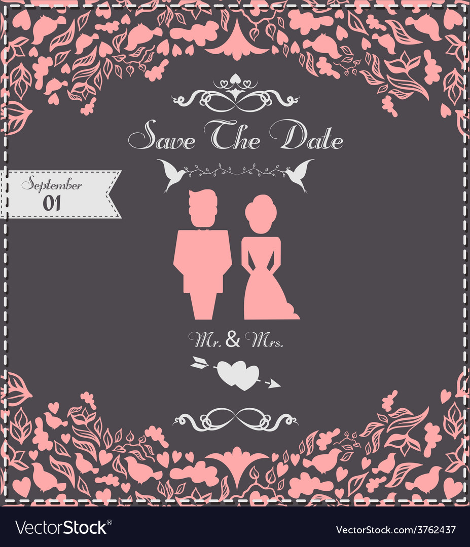 Wedding design elements Royalty Free Vector Image