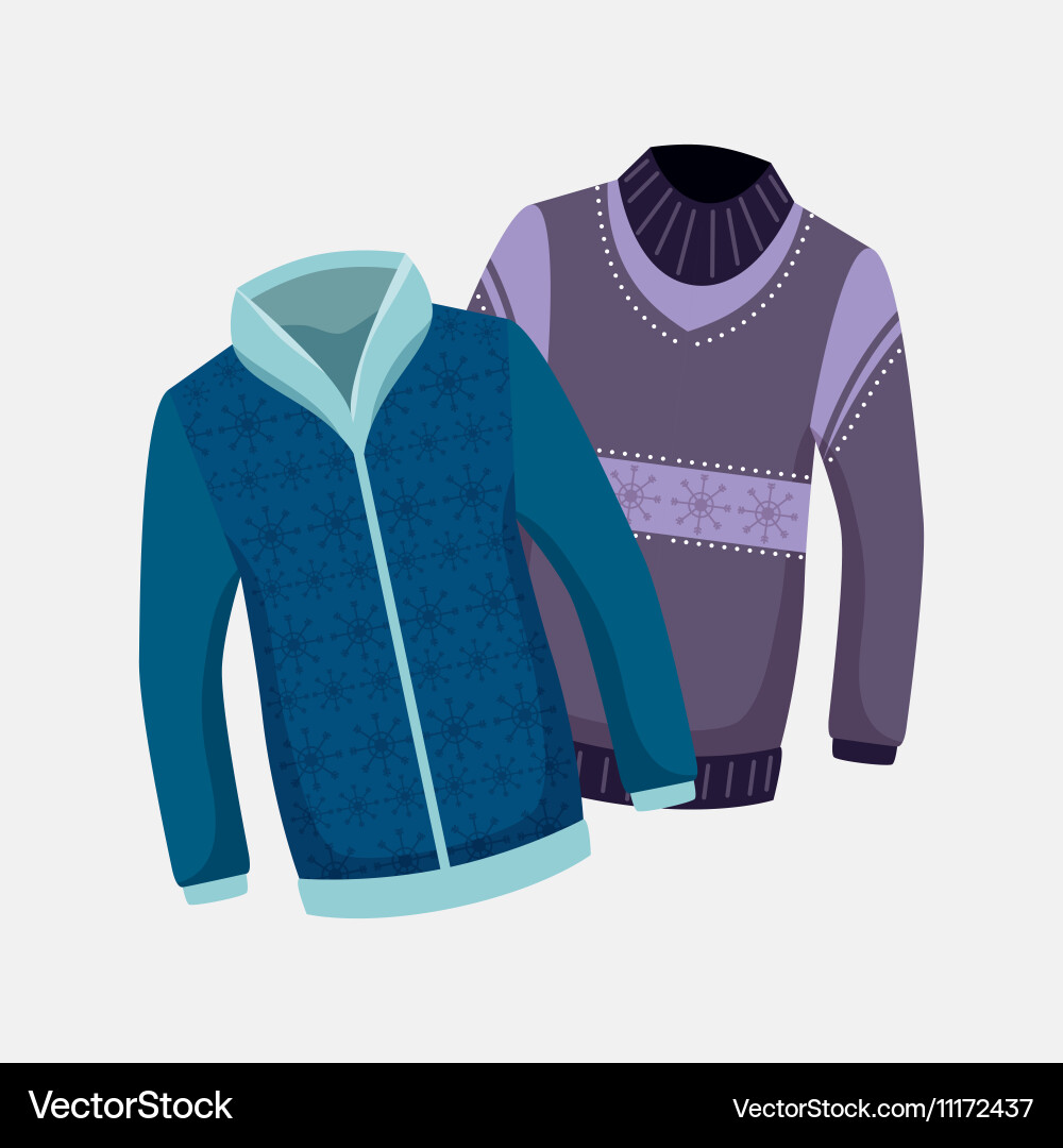 Winter season sweater icon Royalty Free Vector Image
