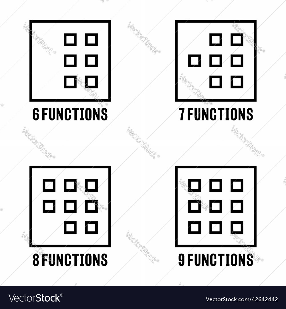 Function property information sign Royalty Free Vector Image