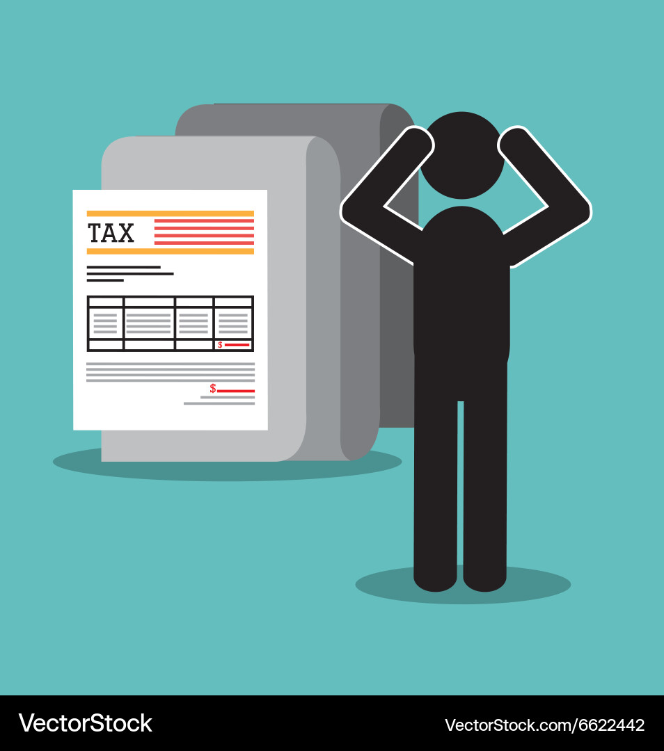 Government taxes payday Royalty Free Vector Image