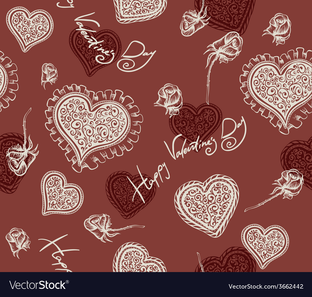 Heart pattern Royalty Free Vector Image - VectorStock