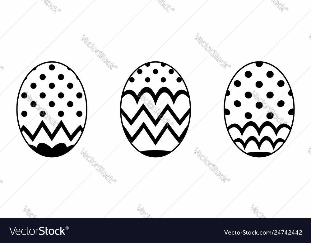 Isolated easter egg Royalty Free Vector Image - VectorStock
