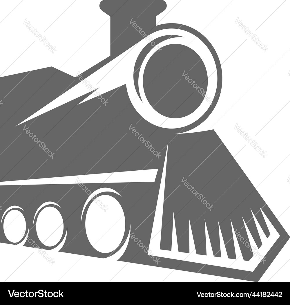 Locomotive logo icon design Royalty Free Vector Image