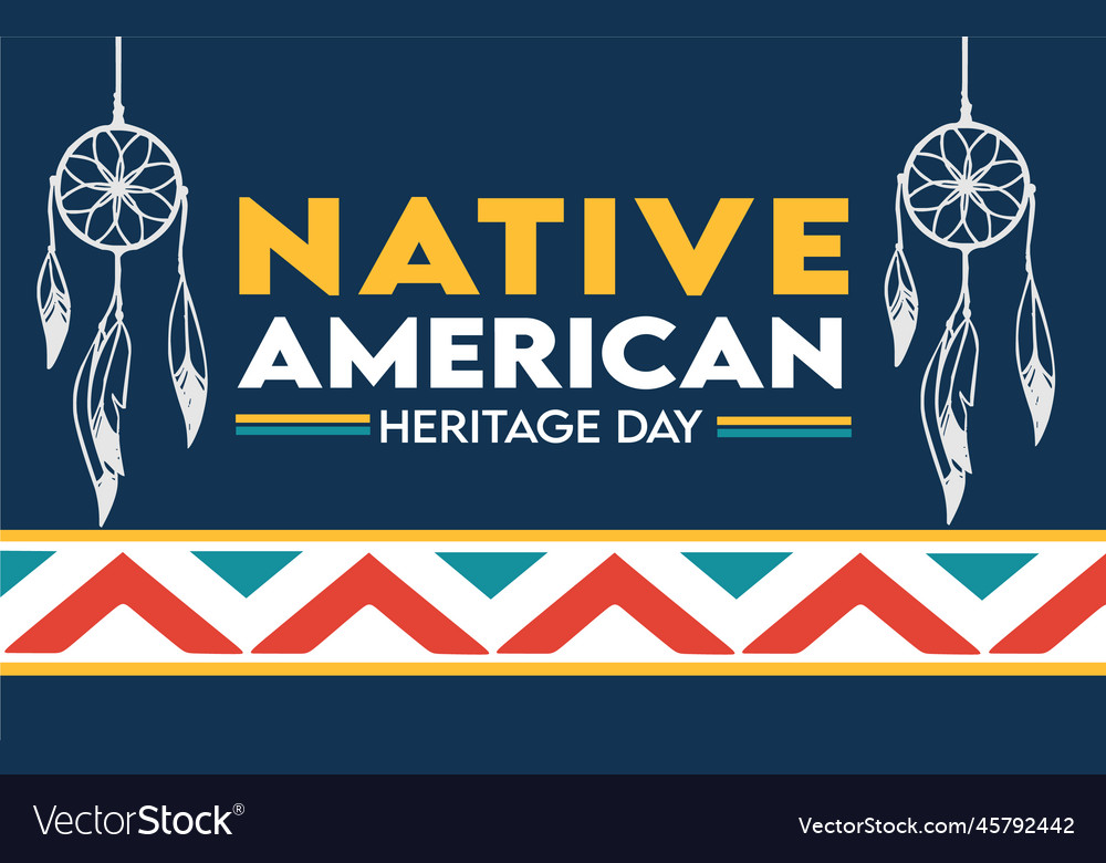 Native american heritage month Royalty Free Vector Image