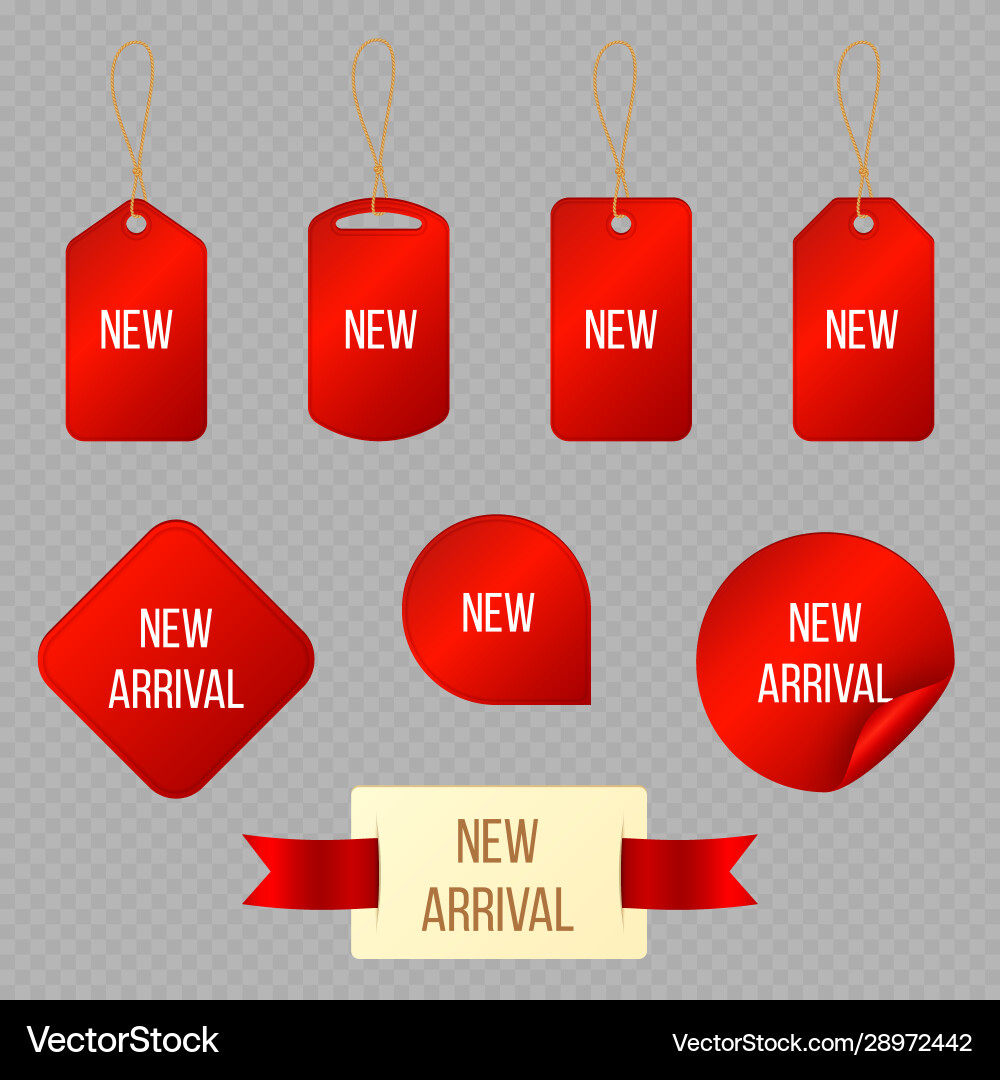 New arrival product special labels stickers Vector Image