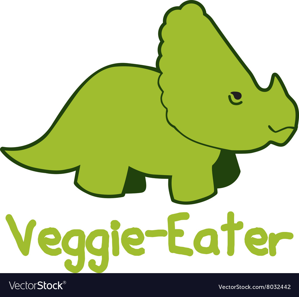Veggie eater Royalty Free Vector Image - VectorStock