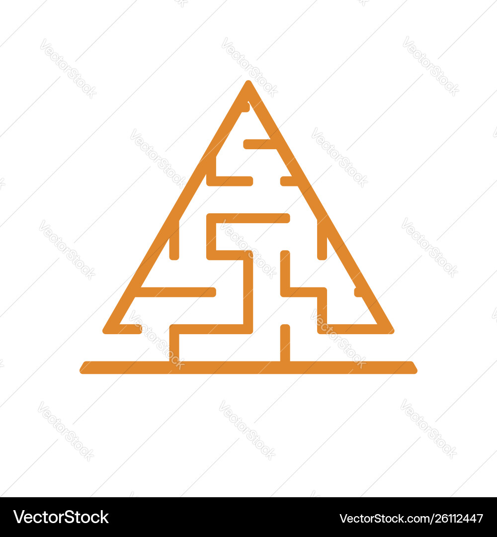 Abstract labyrinth game for kids puzzle Royalty Free Vector