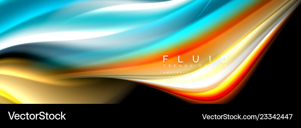 Abstract wave line water 3d background wave Vector Image