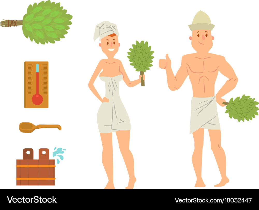 Bath people body washing face and taking Vector Image