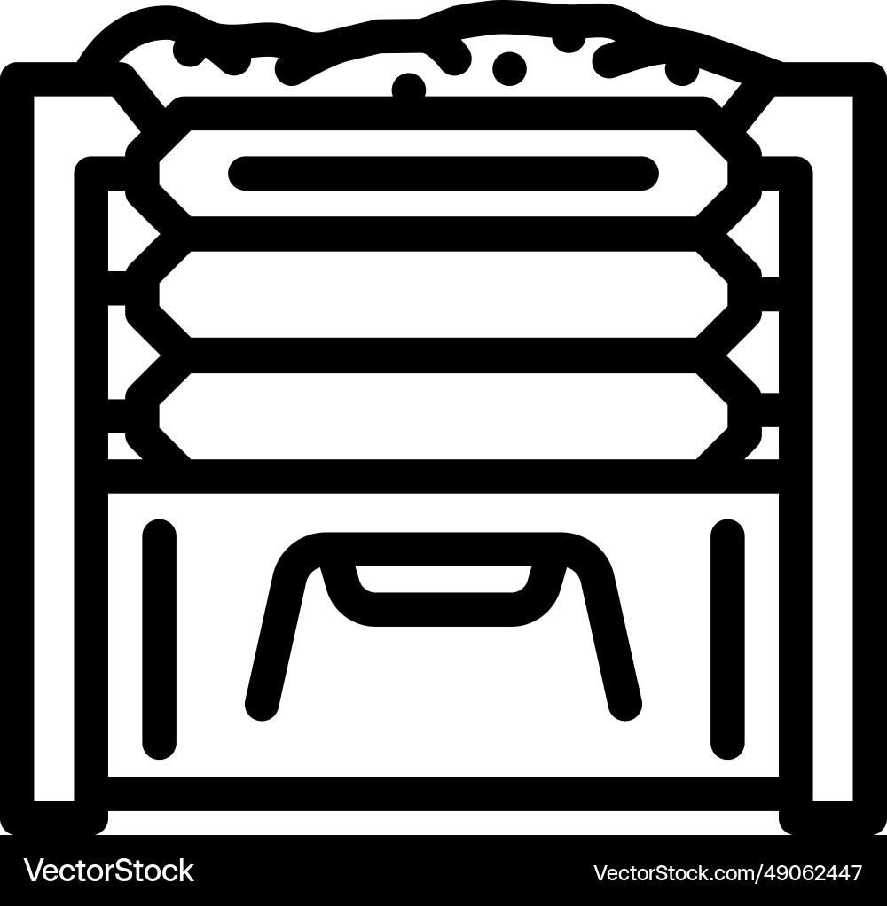Composting green living line icon Royalty Free Vector Image