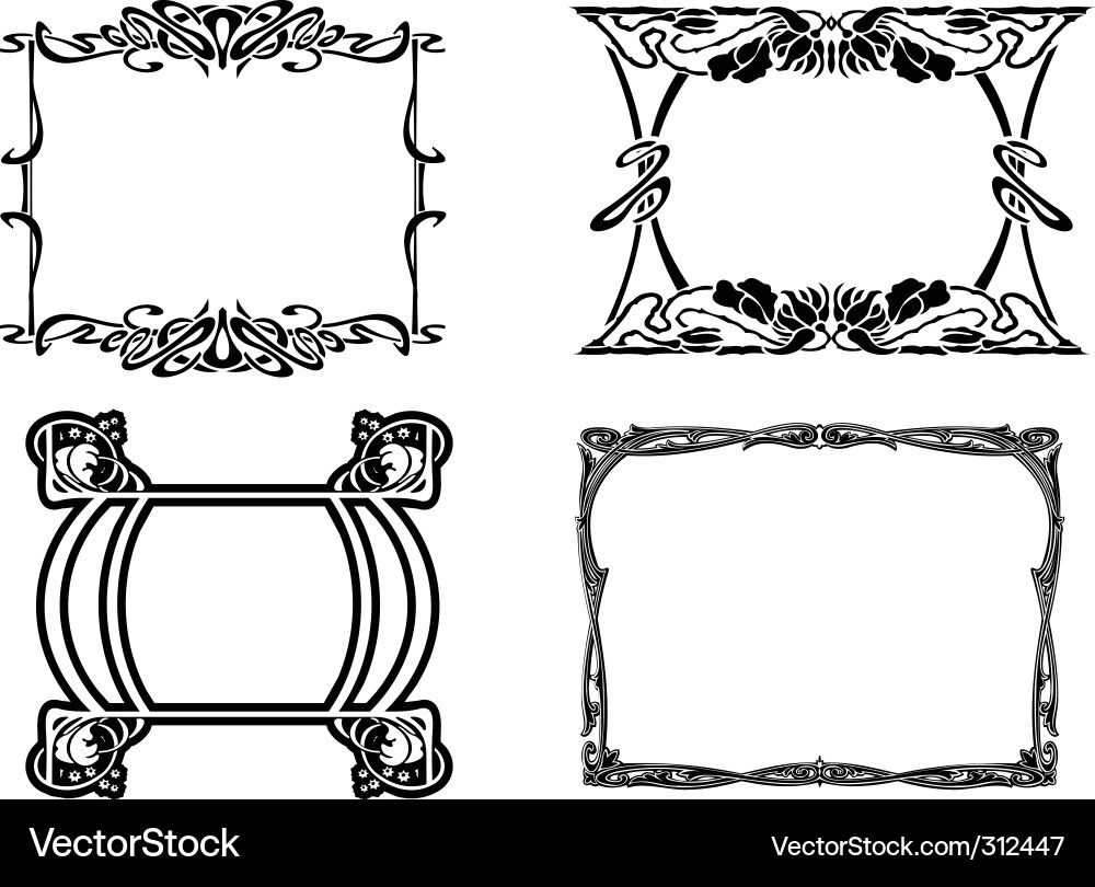 Decorative frames Royalty Free Vector Image - VectorStock