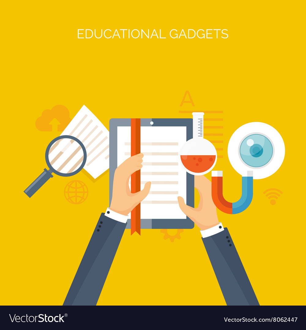 Flat backgrounds set Royalty Free Vector Image