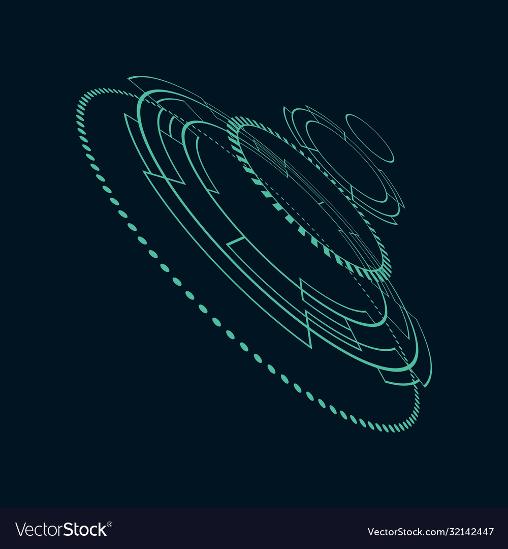 Futuristic user interface Royalty Free Vector Image